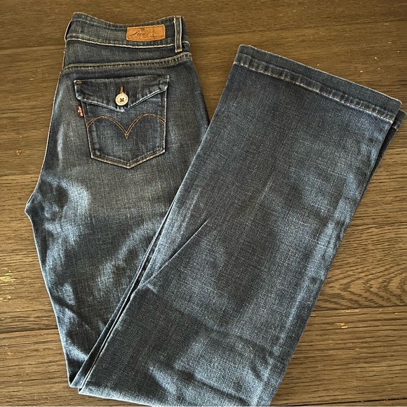 Levi's | Jeans | Levis Patch Pocket Flare Boot Cut Denim Jeans 6m ...